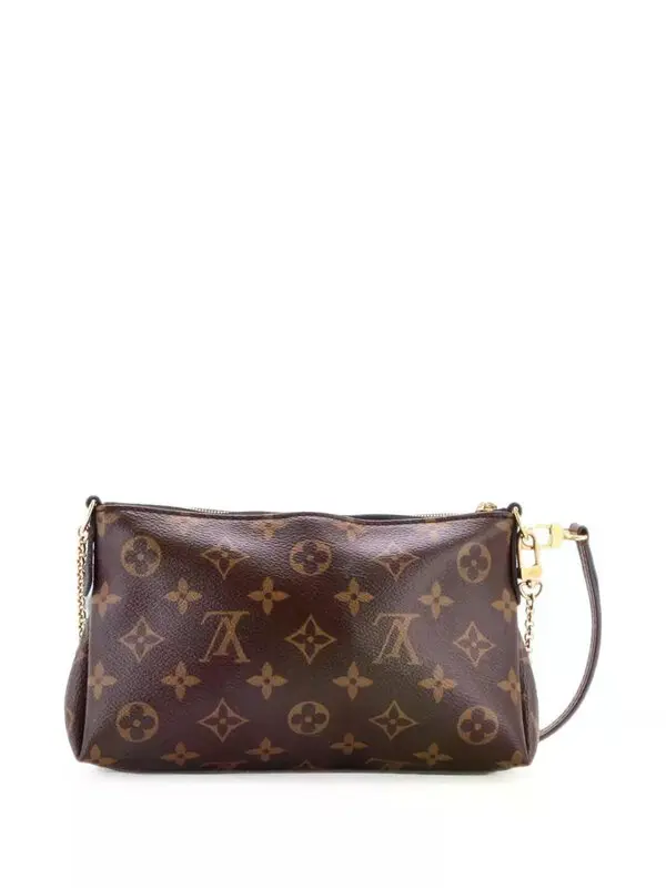 LOUIS VUITTON Pallas Monogram Canvas With Leather Clutch Bag