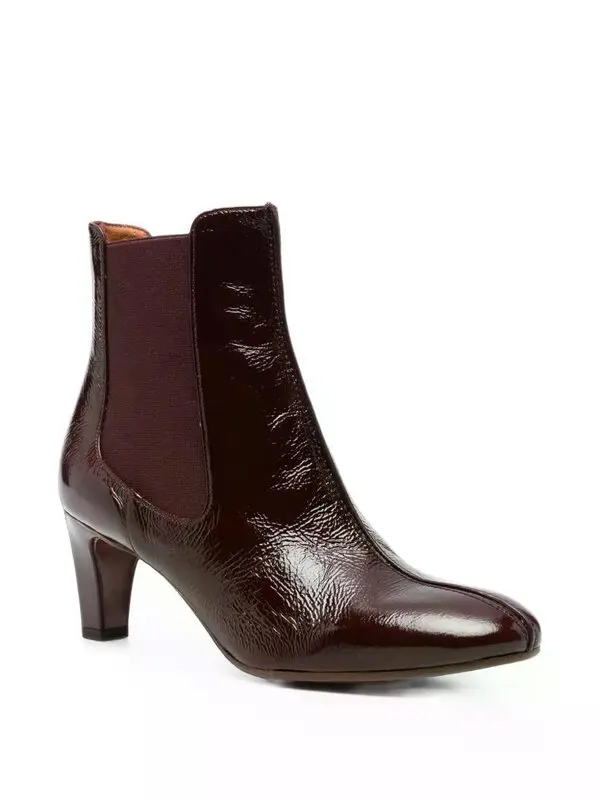 Chie Mihara Fronda Patent Leather Ankle Boots - Brown