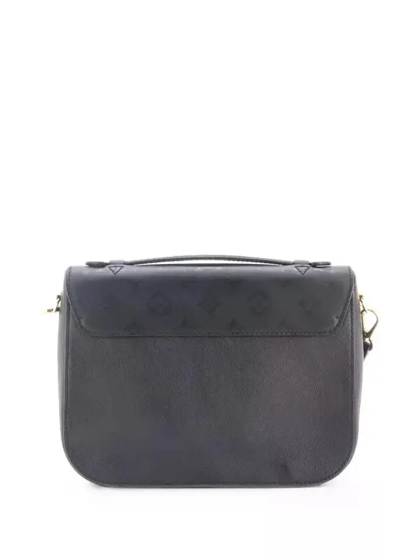LOUIS VUITTON Monogram Leather Shoulder Bag - Black