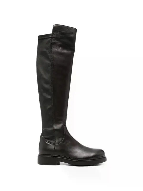 Agl Leather Over-the-knee Boots - Brown