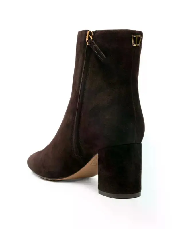 TWINSET Suede Pointed-toe Ankle Boots