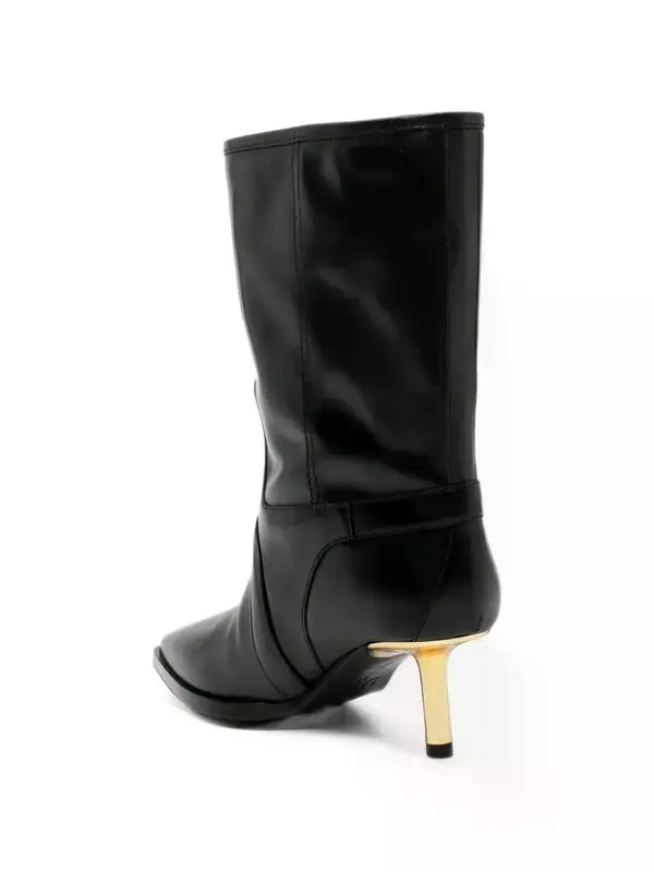 Sacai Pointed-toe Buckled Ankle Boots