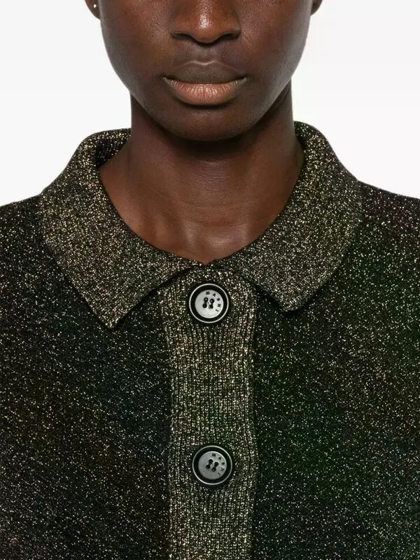 Marni Glitter-effect Button-up Cardigan