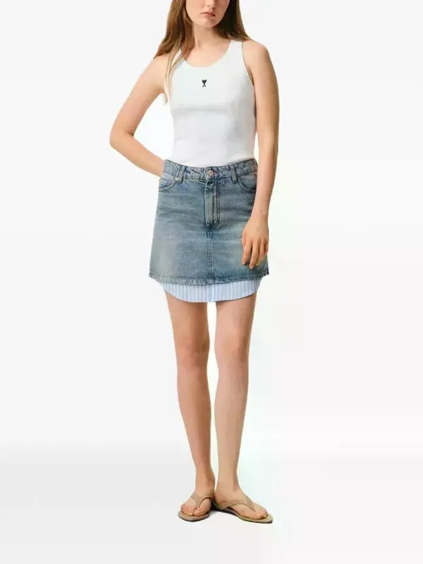 AMI Paris Cotton De Coeur Tank Top
