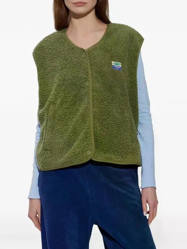 American Vintage Logo-patch Fleece Gilet