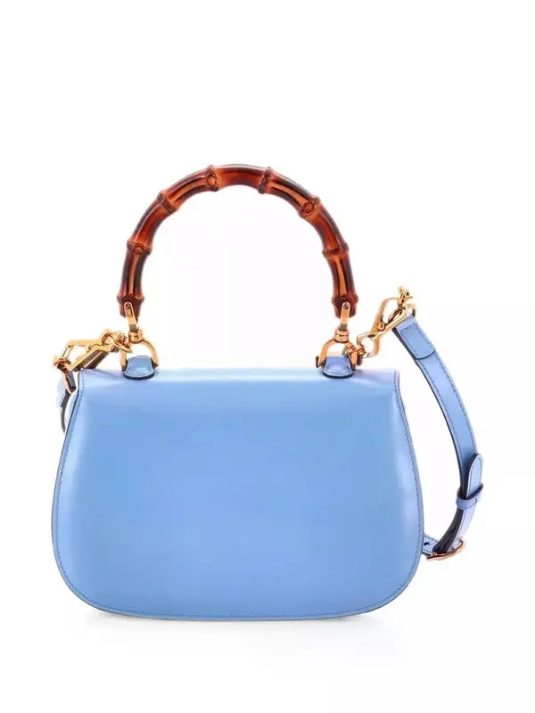 Gucci Bamboo 1947 Top Handle Bag Leather Small Satchel