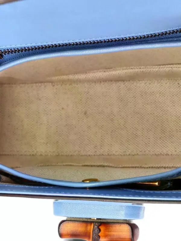 Gucci Bamboo 1947 Top Handle Bag Leather Small Satchel