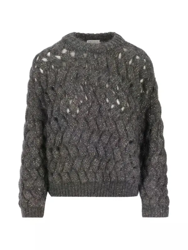 Brunello Cucinelli Zigzag Cable-knit Sweater