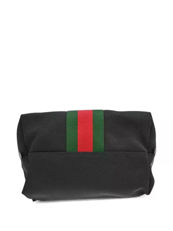 Gucci 1990-2000s Web Stripe Foldover Backpack