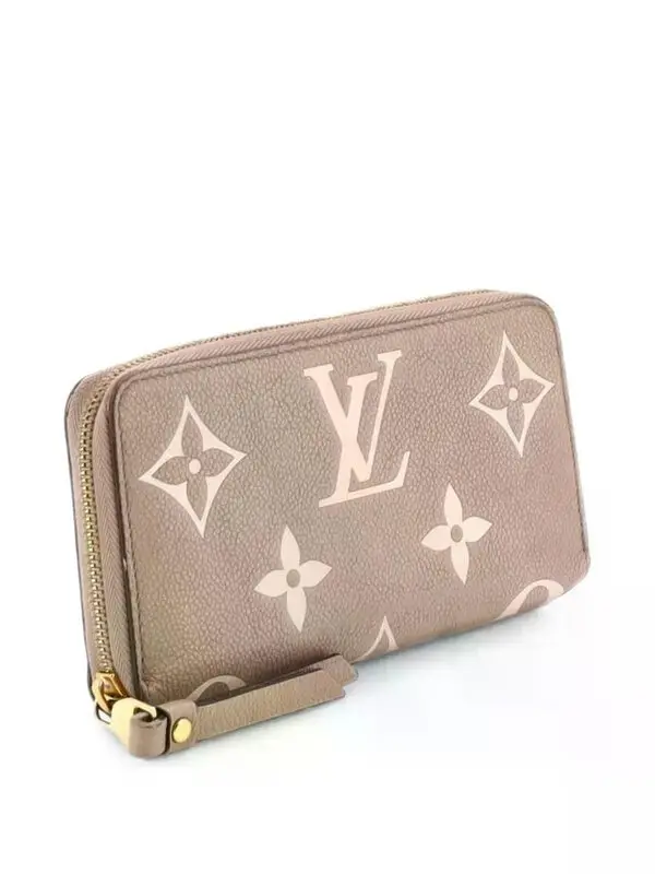 LOUIS VUITTON Zippy Wallet Bicolor Monogram Empreinte Giant Small Wallets