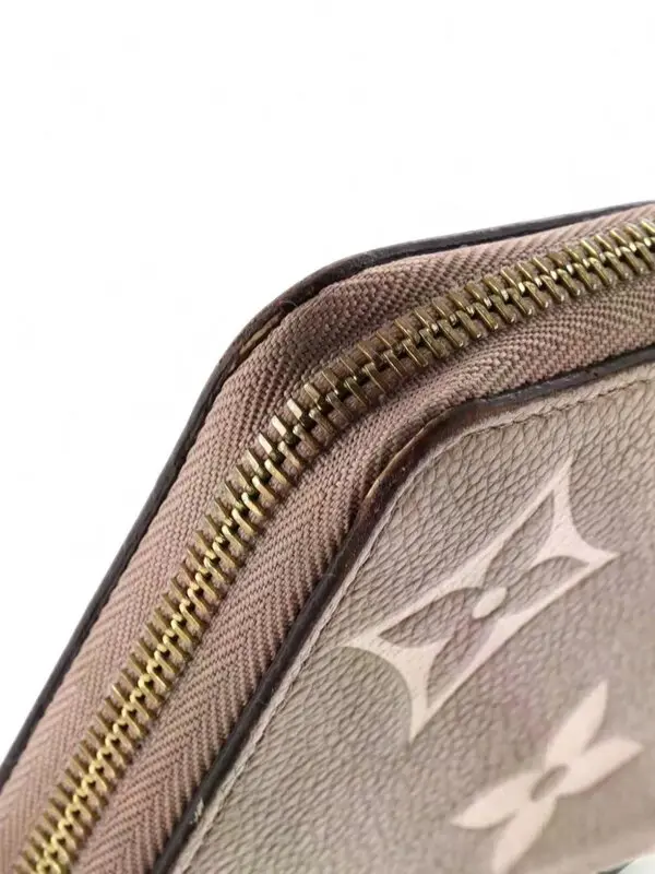 LOUIS VUITTON Zippy Wallet Bicolor Monogram Empreinte Giant Small Wallets