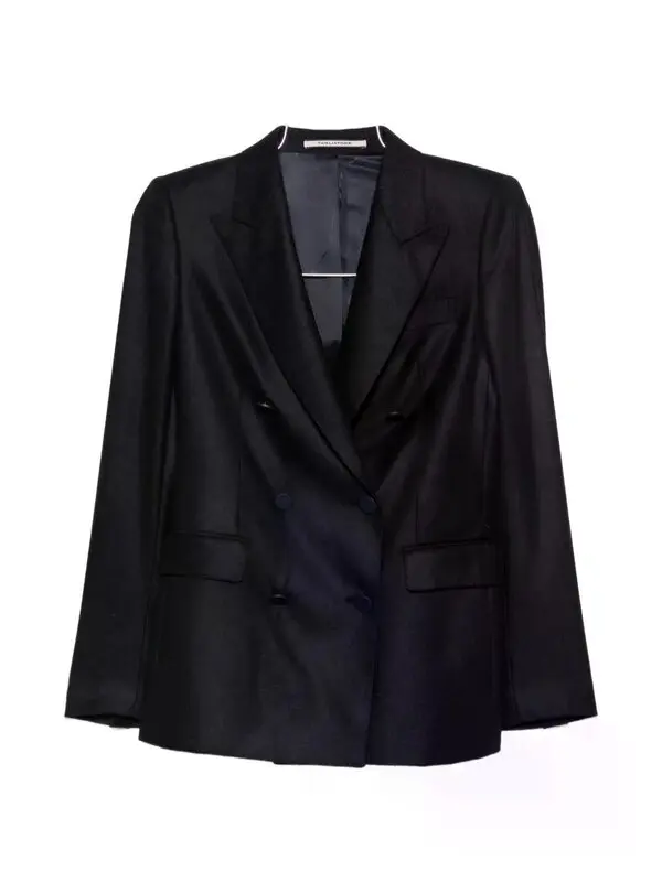 Tagliatore Double-breasted Peaked-lapel Jacket - Black