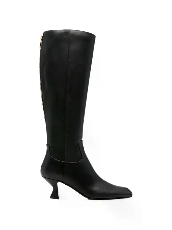 SERGIO ROSSI Rear Zip-fastening Knee-high Boots - Black
