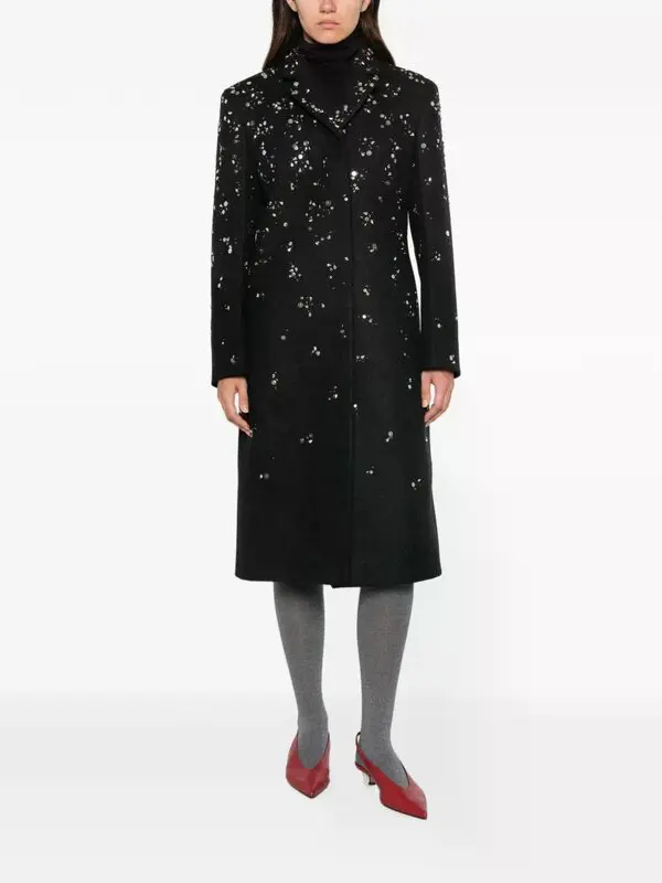 JIL SANDER Embellished Wool Coat