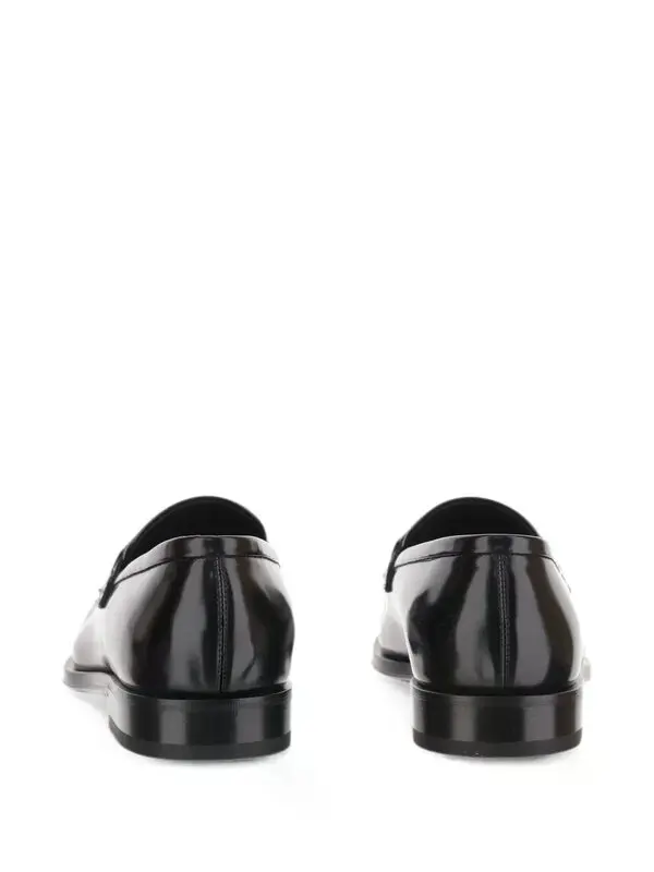 FERRAGAMO Leather Loafers - Black