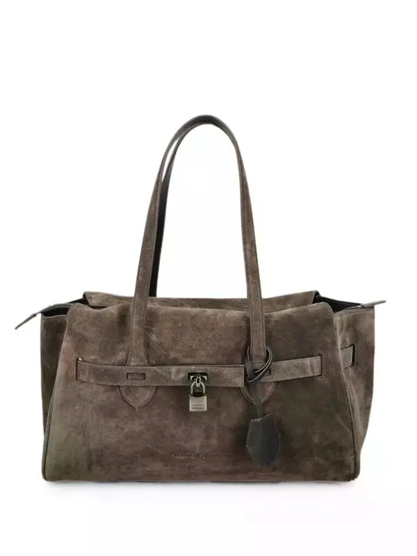 Brunello Cucinelli Padlock-detail Suede Tote Bag