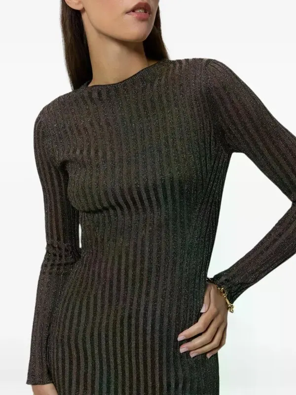 Missoni Ribbed Viscose Lamé Mini Dress