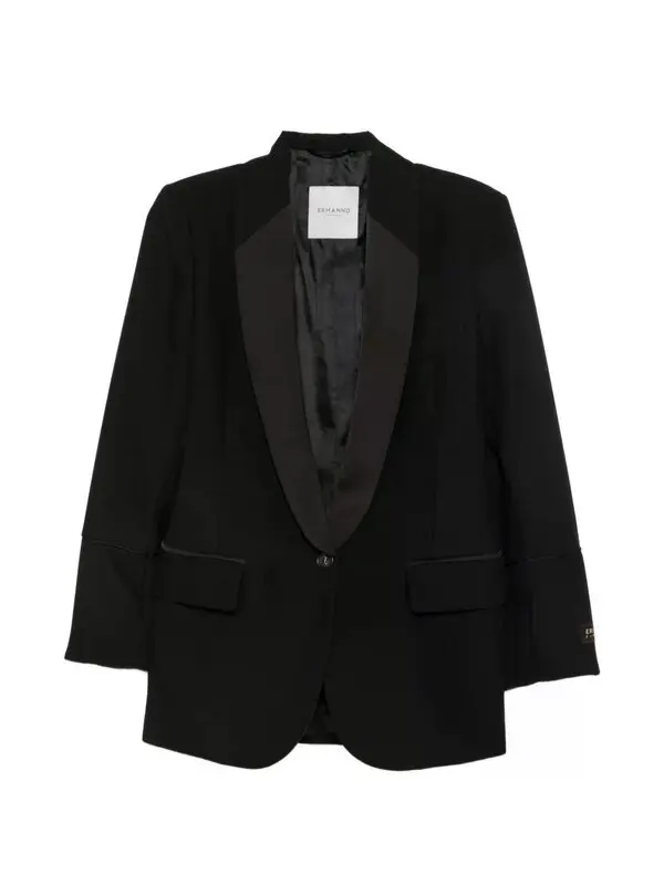 ERMANNO FIRENZE Satin-lapel Single-breasted Jacket
