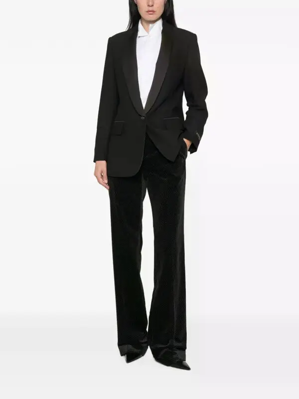 ERMANNO FIRENZE Satin-lapel Single-breasted Jacket