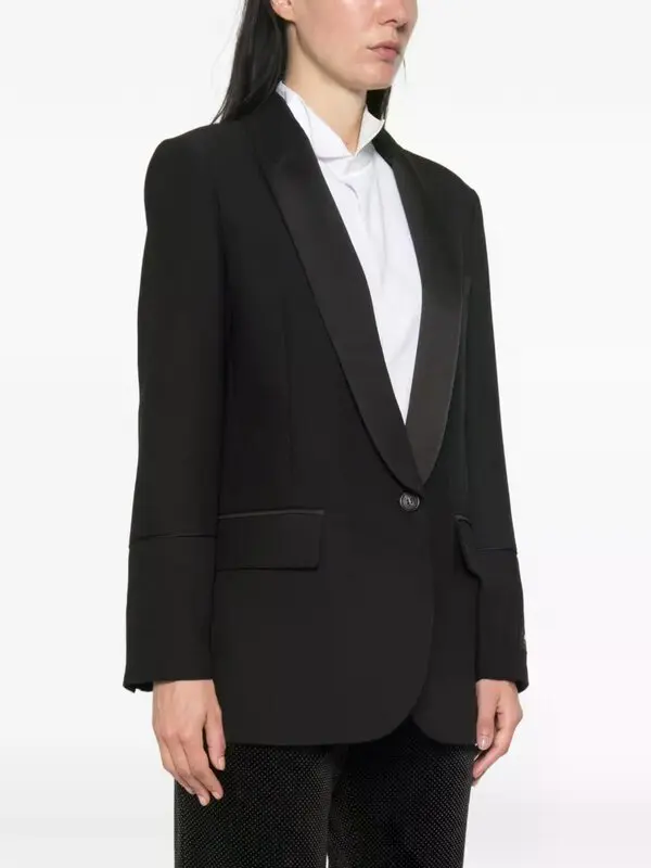 ERMANNO FIRENZE Satin-lapel Single-breasted Jacket