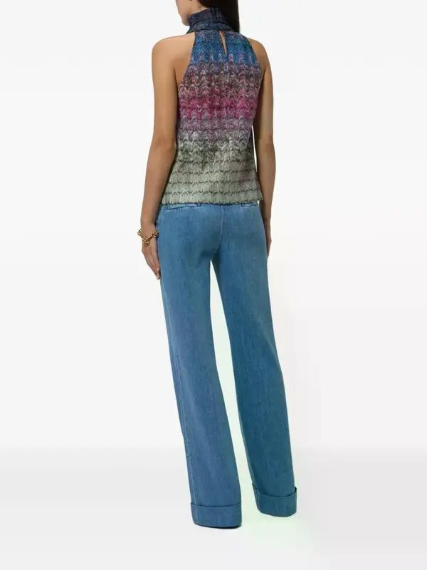 Missoni Top With Iridescent Kaleidoscopic Motif
