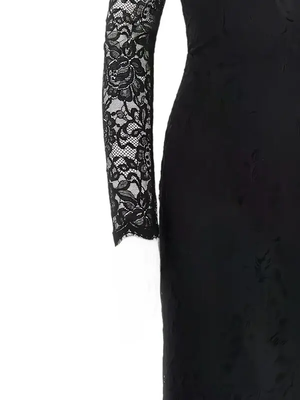 Dolce & Gabbana Floral-lace Midi Dress