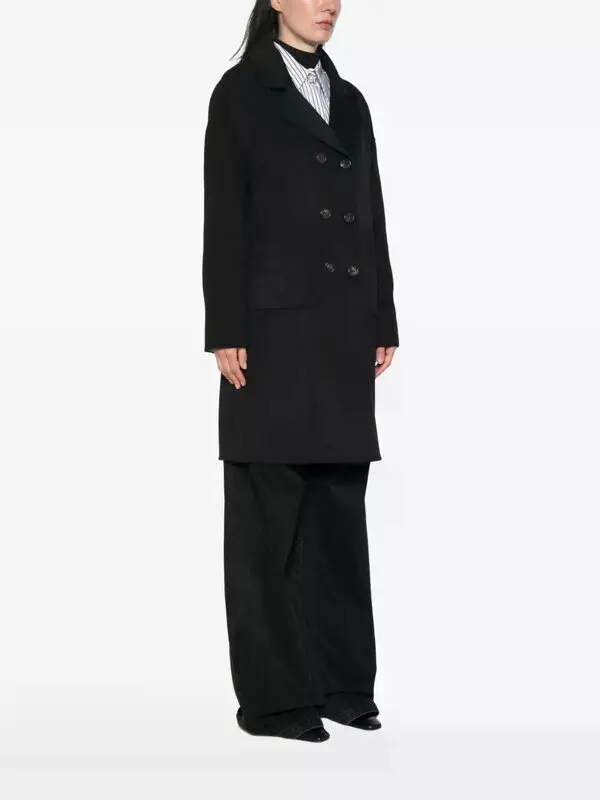 ERMANNO FIRENZE Double-breasted Notch-lapel Coat