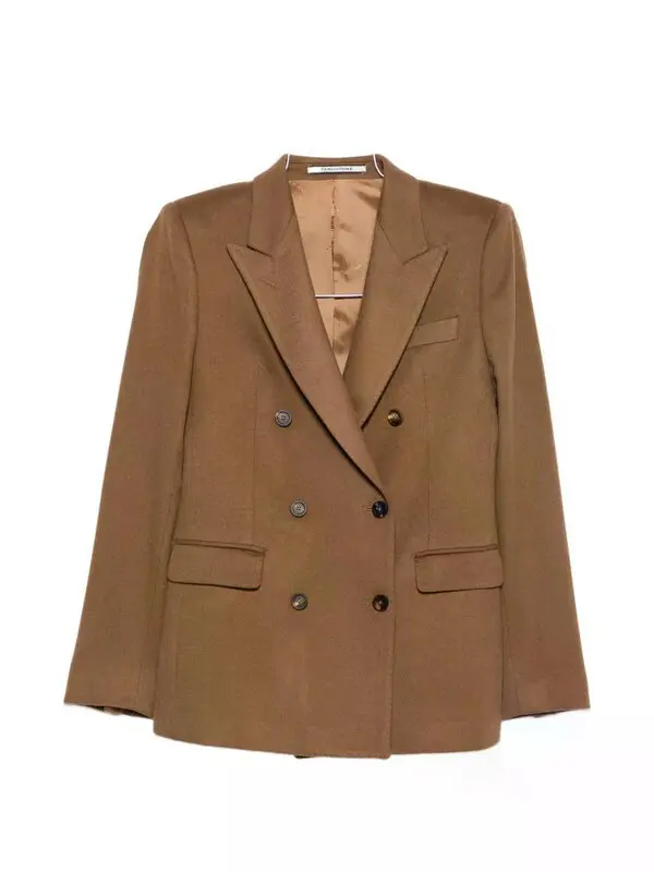 Tagliatore Double-breasted Peak-lapels Blazer - Brown