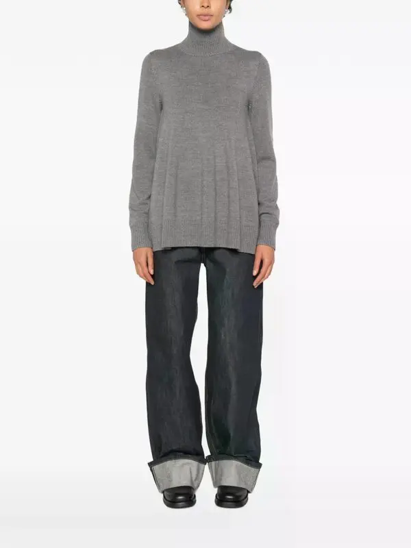 TOTEME Roll-neck Flared Sweater