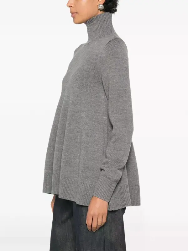 TOTEME Roll-neck Flared Sweater