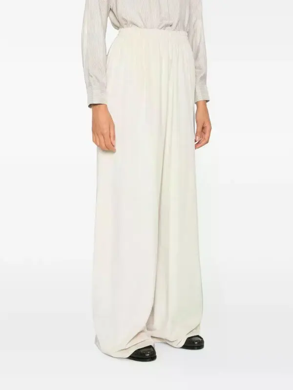 Dusan Elasticated-waist Wide-leg Trousers