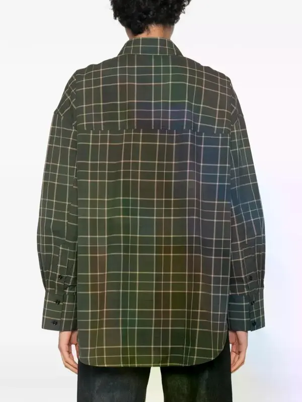 TOTEME Check-pattern Silk-blend Shirt