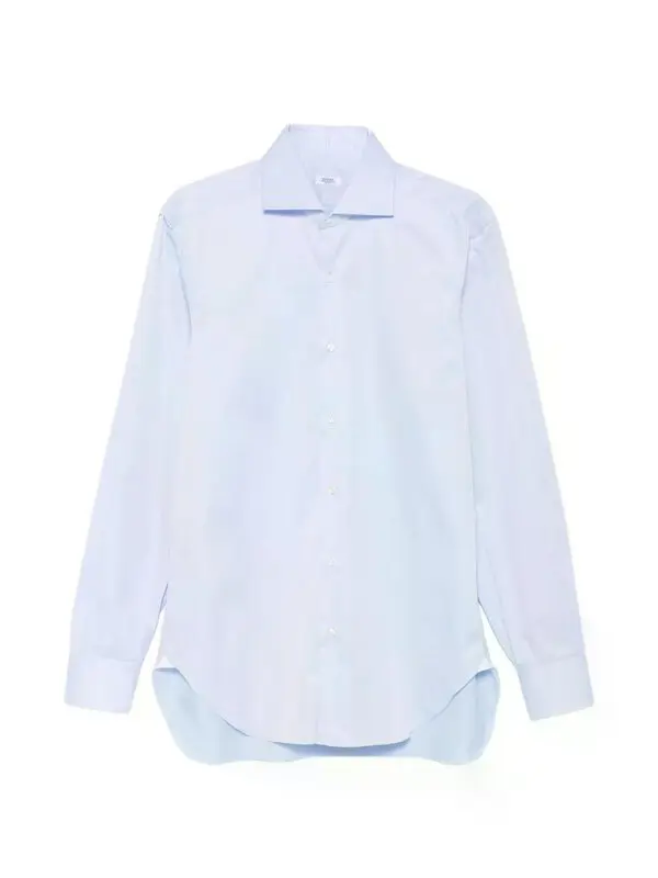 BARBA NAPOLI Spread-collar Button-up Shirt