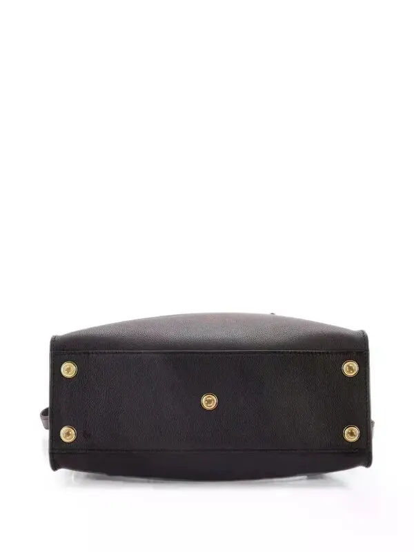 LOUIS VUITTON On My Side Leather With Monogram Canvas Mm Tote Bag