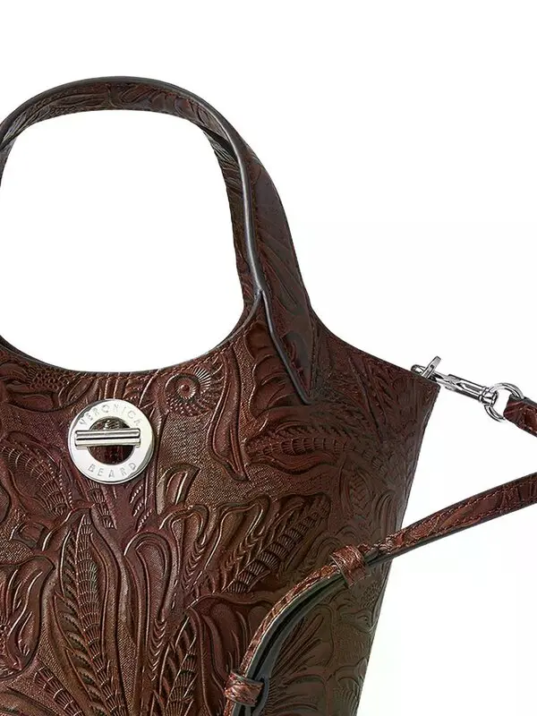 Veronica Beard Anchor Embossed-leather Tote Bag