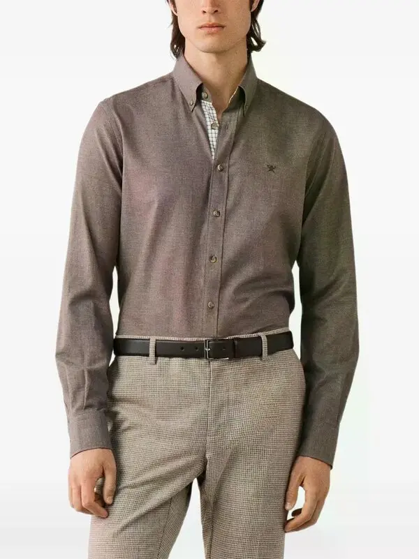 HACKETT LONDON Brompton-collar Tailored-fit Shirt