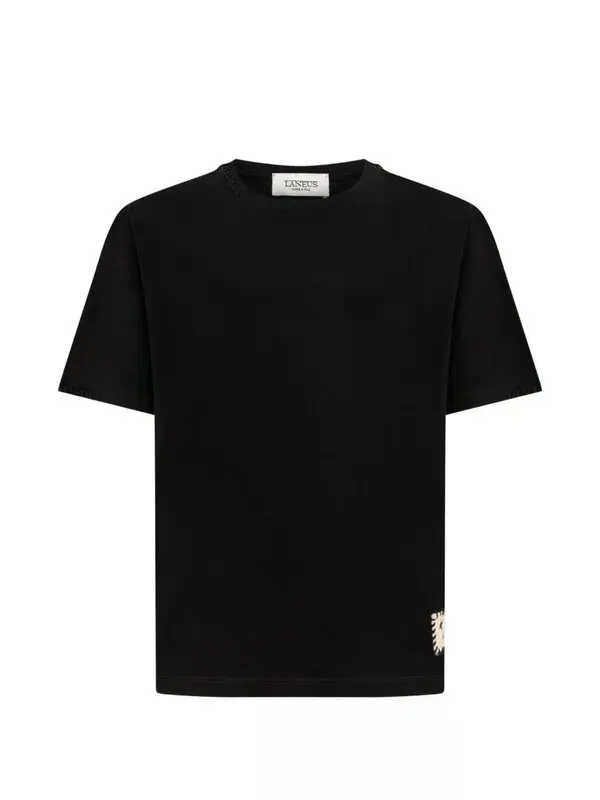 LANEUS Patch-detail Short-sleeve T-shirt