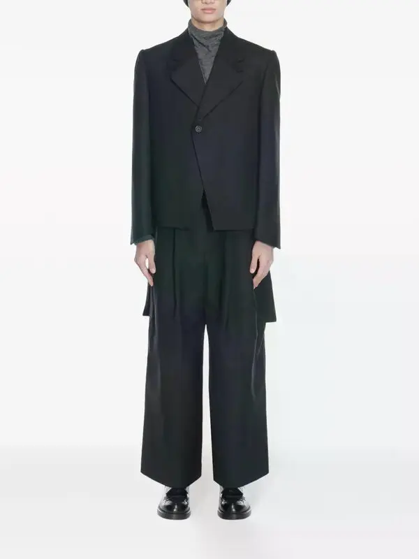 PET-TREE-KOR Pleated Wool Tailored Trousers