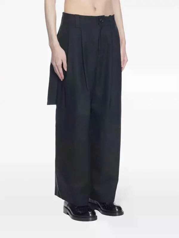 PET-TREE-KOR Pleated Wool Tailored Trousers