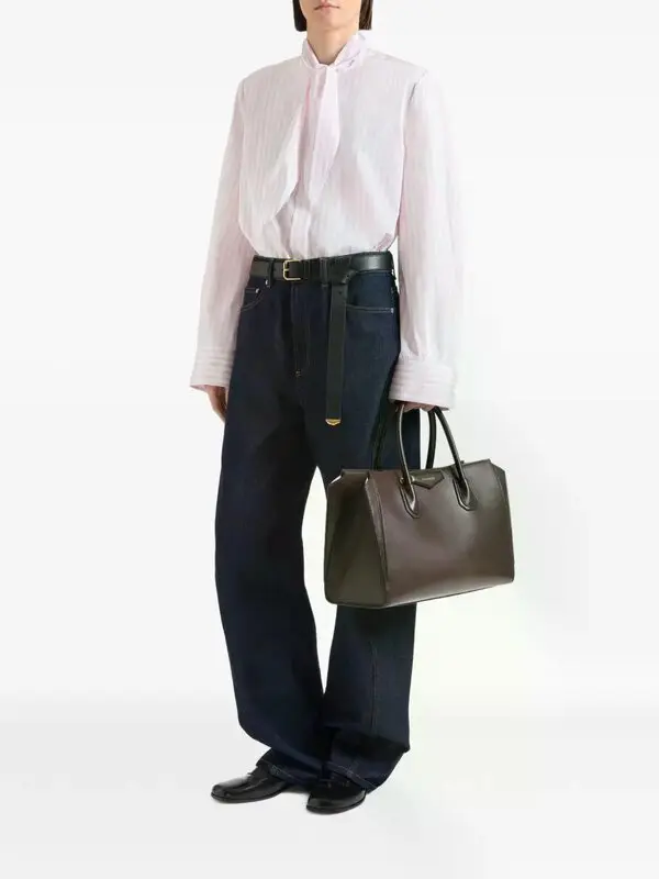 Givenchy Medium Antigona Catchall Bag In Shiny Grained Leather