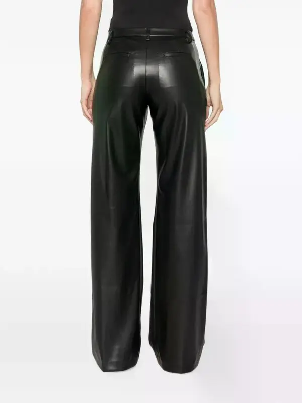 ERMANNO FIRENZE Wide-leg Faux-leather Trousers