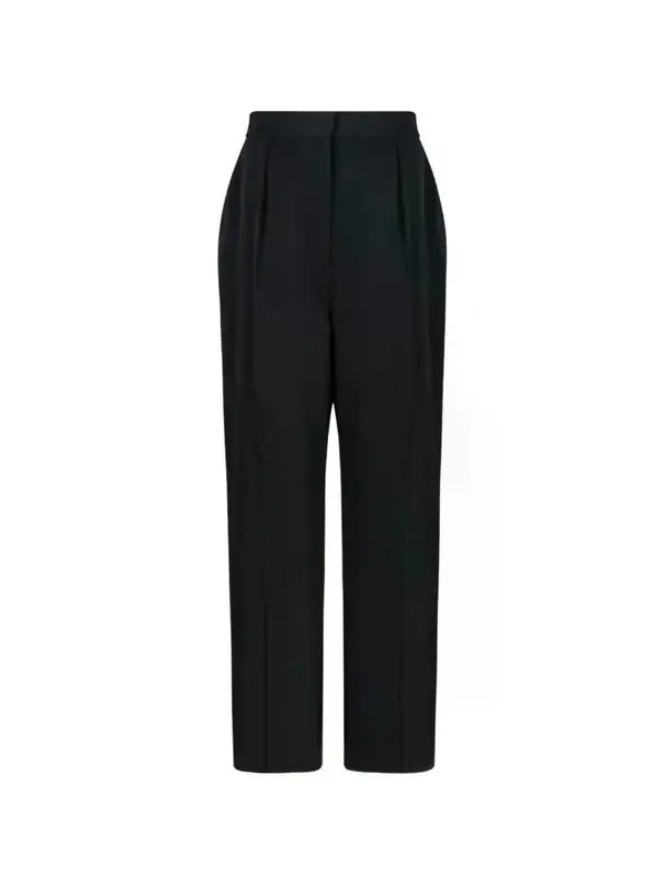 Balmain Pleated Straight-leg Trousers