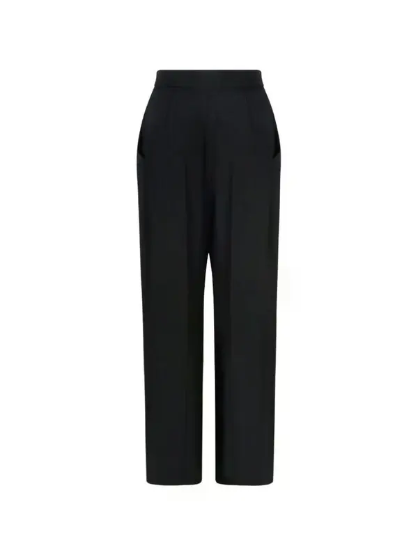 Balmain Pleated Straight-leg Trousers