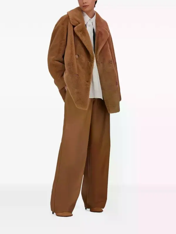 Herno Double-breasted Faux-fur Coat