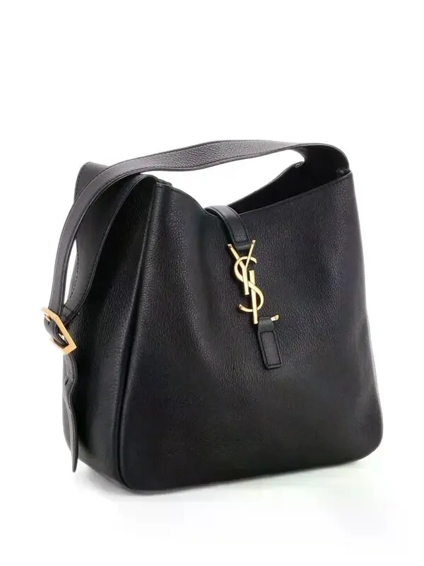 Saint Laurent Supple Leather Small Hobo Bag - Black