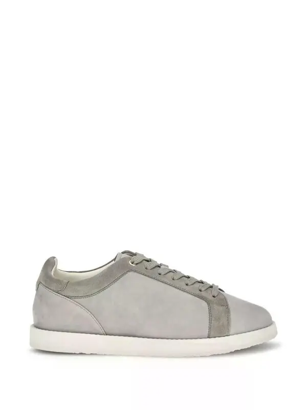 Brunello Cucinelli Suede-panelled Sneakers - Grey