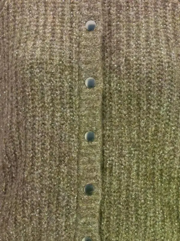 Brunello Cucinelli Sequin-embellished Ribbed-knit Cardigan
