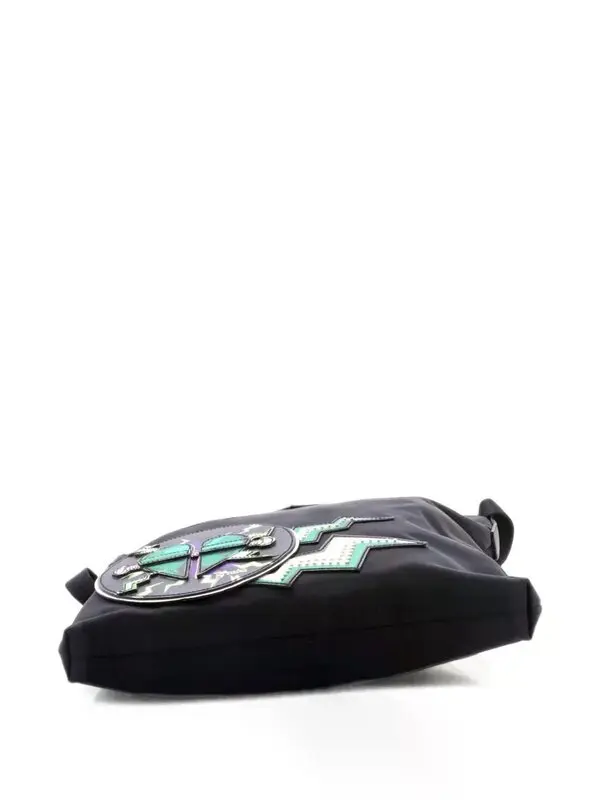 Prada Frankenstein Messenger Bag Printed Tessuto Crossbody Bag