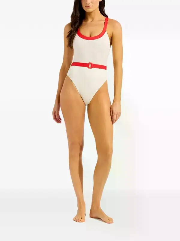 Seafolly Belted Ribbed Swimsuit