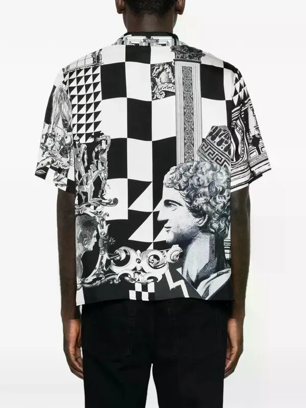 Versace Medusa Collage Silk Shirt